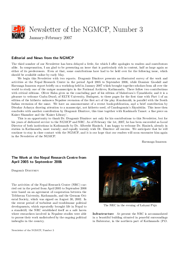 (PDF) Workshop on the Niśvāsatattvasaṃhitā: the Earliest Surviving ...