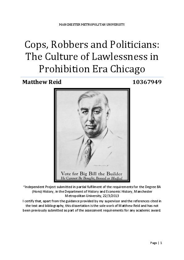 (DOC) Cops, Robbers and Politicians: The Culture of Lawlessness in ...