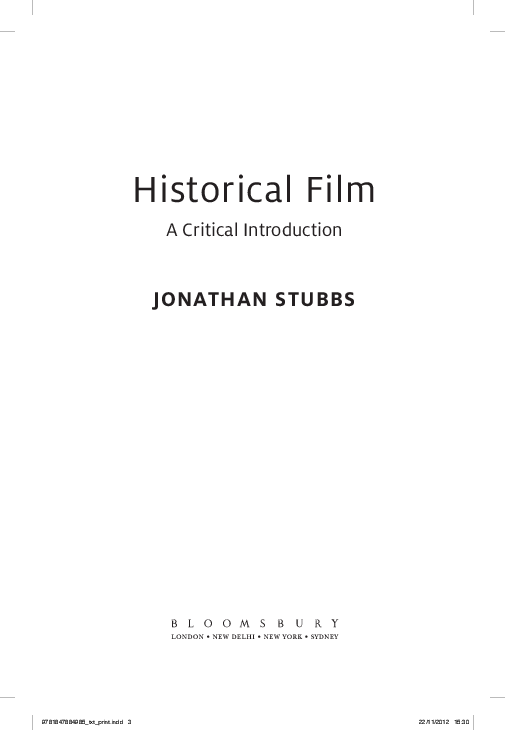 (PDF) Historical Film: A Critical Introduction