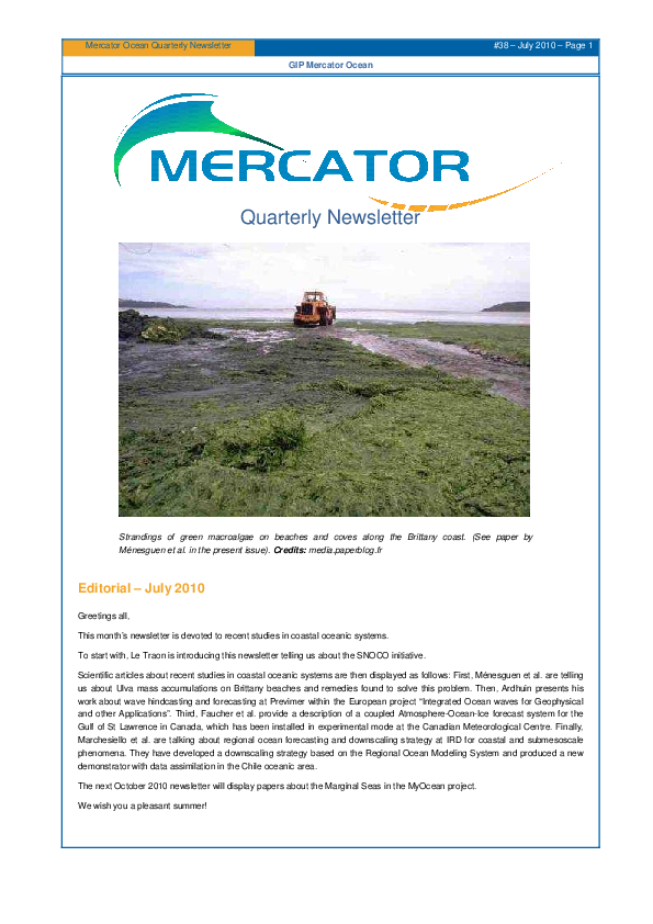 Pdf Regional Ocean Forecasting Downscaling Strategy For Coastal And Submesoscale Phenomena