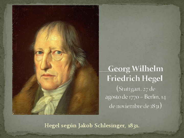 (PPT) Georg Wilhelm Friedriech Hegel Power Point
