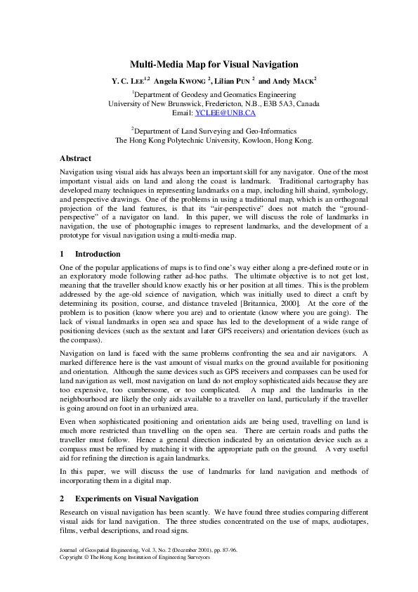 (PDF) MultiMedia Map for Visual Navigation