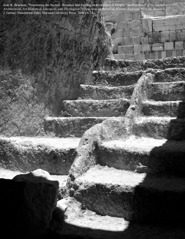 (PDF) Penetrating the Sacred: Breaches and Barriers in the Jerusalem Temple