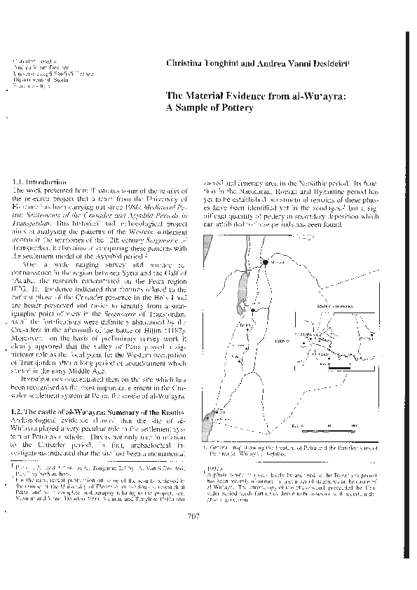(PDF) The material evidence from al-Wu'ayra: a sample of pottery