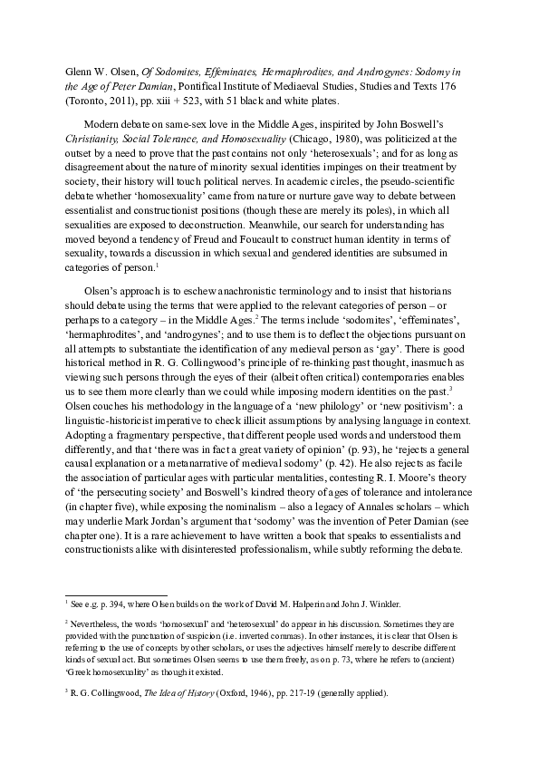 (DOC) Of Sodomites, Effeminates, Hermaphrodites, and Androgynes: Sodomy ...