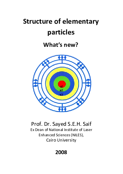 (PDF) structure of elementary particles