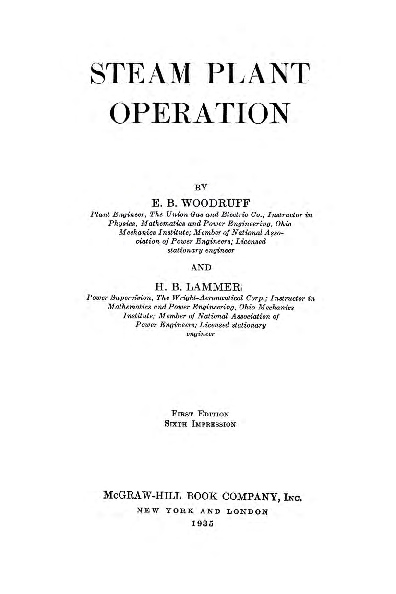 (PDF) Steam-plant operation