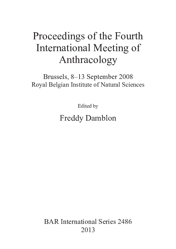 (PDF) AN EXPERIMENTAL AND ECOLOGICAL APPROACH TO MODELING ANCIENT FUEL ...