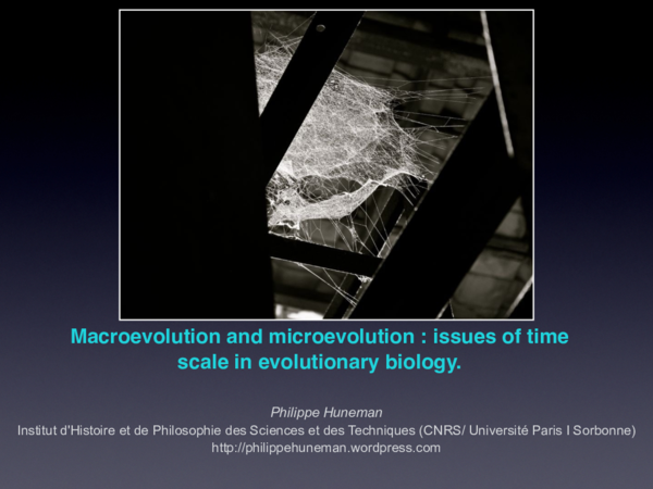 Macroevolution And Microevolution Issues Of Time Scale In Evolutionary Biology