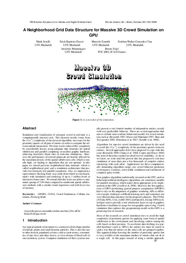 (PDF) A Neighborhood Grid Data Structure for Massive 3D Crowd ...