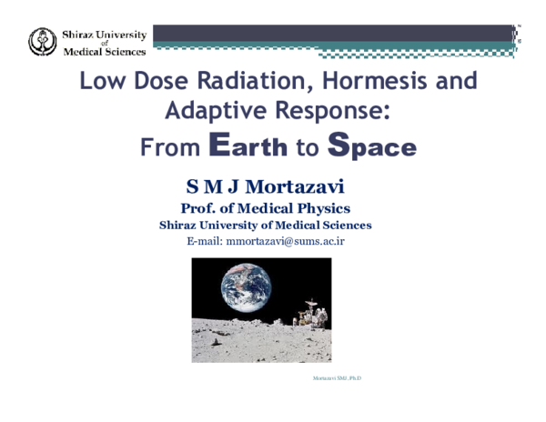 (PDF) Low Dose Radiation Hormesis and Adaptive Response- From Earth to ...