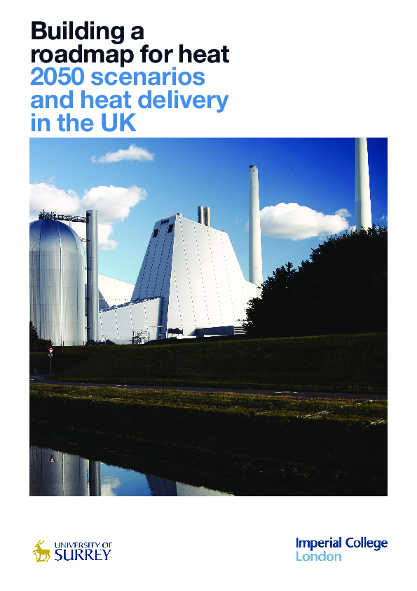 (PDF) Building a roadmap for heat: 2050 scenarios and heat delivery in ...