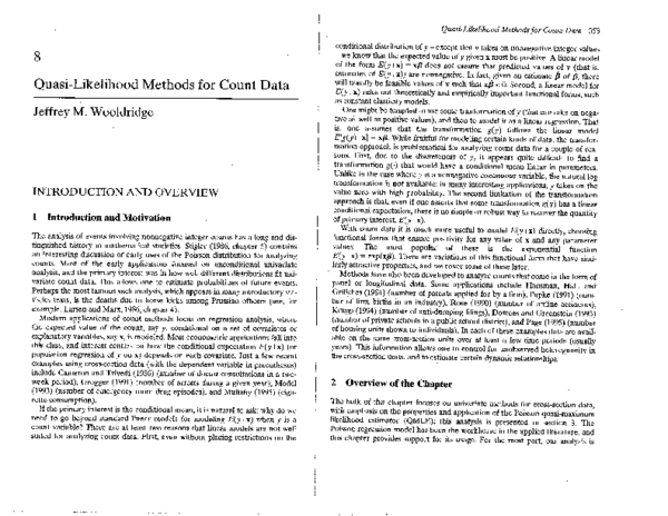 Pdf Quasi Likelihood Methods For Count Data