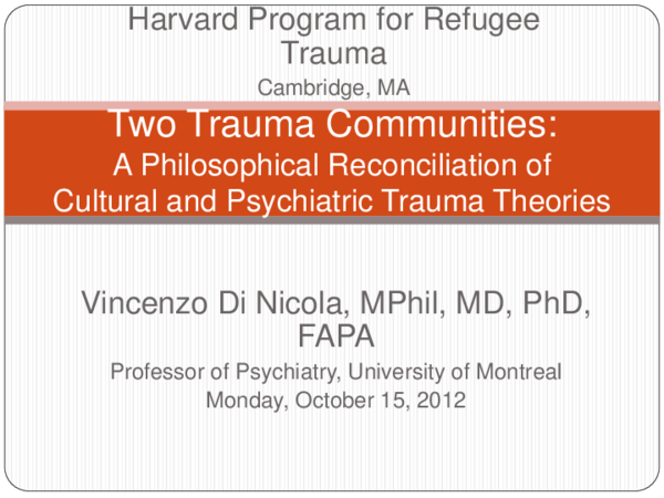 (PPT) Two Trauma Communities: A Philosophical Reconciliation of ...