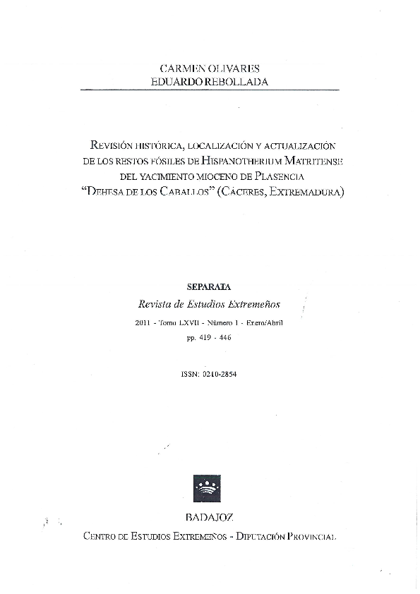 (PDF) Revisión HIstórica, Localización y Actualización de los Restos ...
