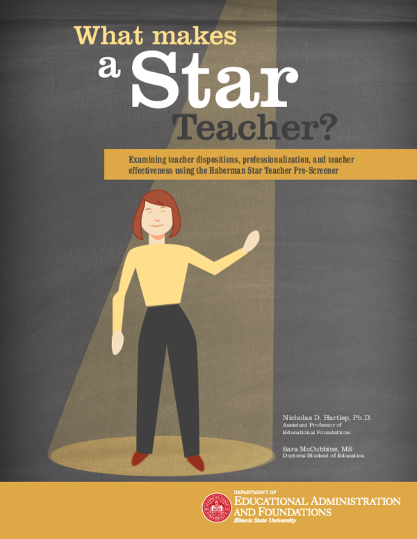 (PDF) What Makes a Star Teacher? Examining Teacher Dispositions ...