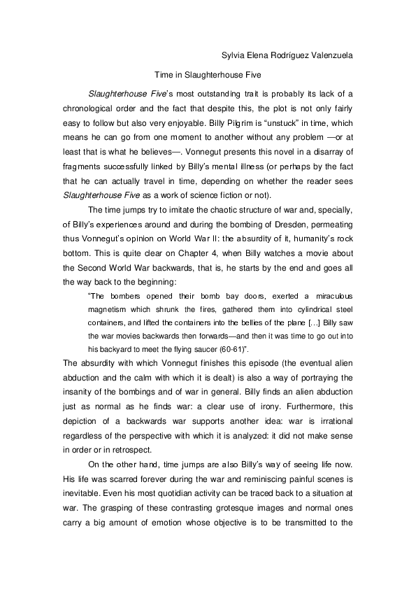 (DOC) Time in Slaughterhouse 5