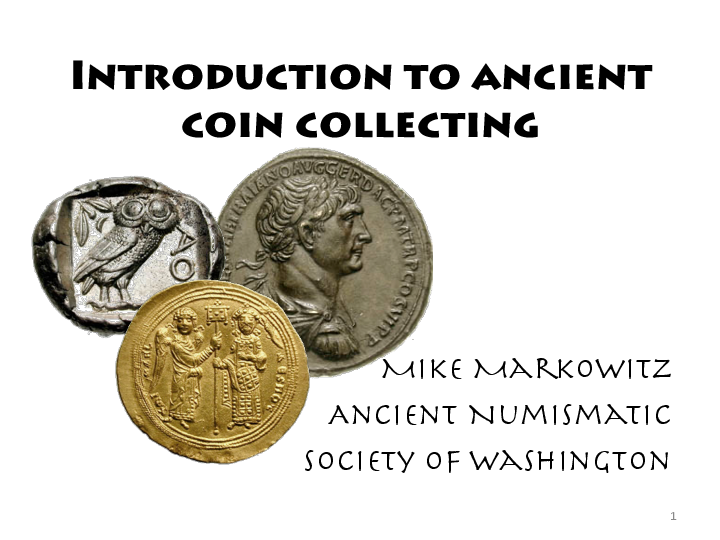 (PDF) Introduction to Ancient Coin Collecting