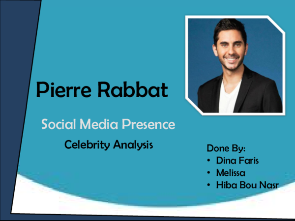 (PDF) Pierre Rabbat social media presence analysis presentation