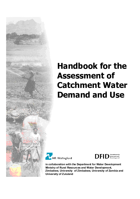 (PDF) Handbook for catchment water demand and use