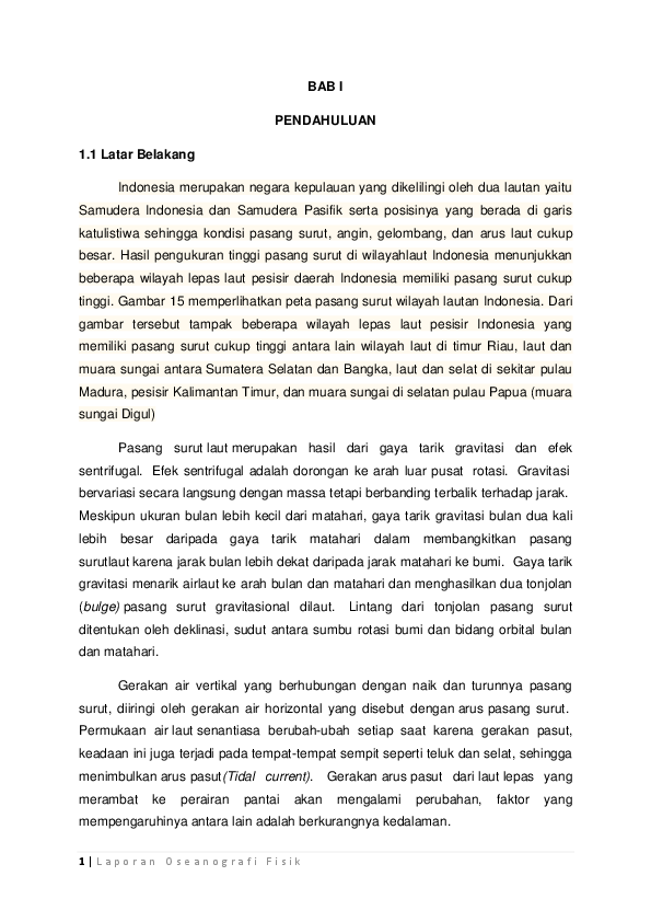 Doc Pasang Surut Dan Arus Pasang Surut Di Alue Naga