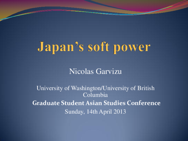 (PPT) Japan's soft power