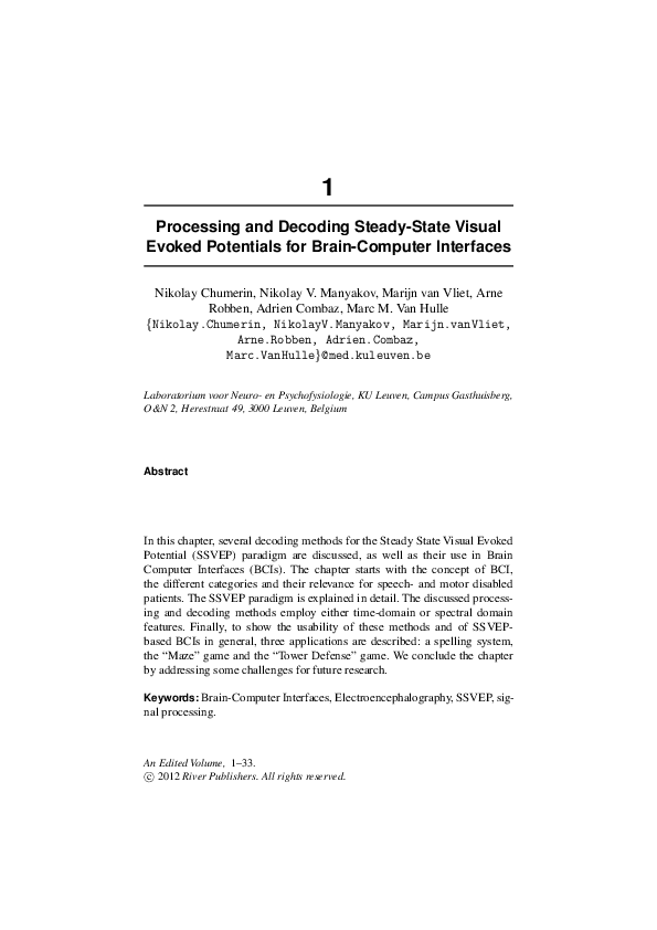 (PDF) Subject-Adaptive Steady-State Visual Evoked Potential Detection ...