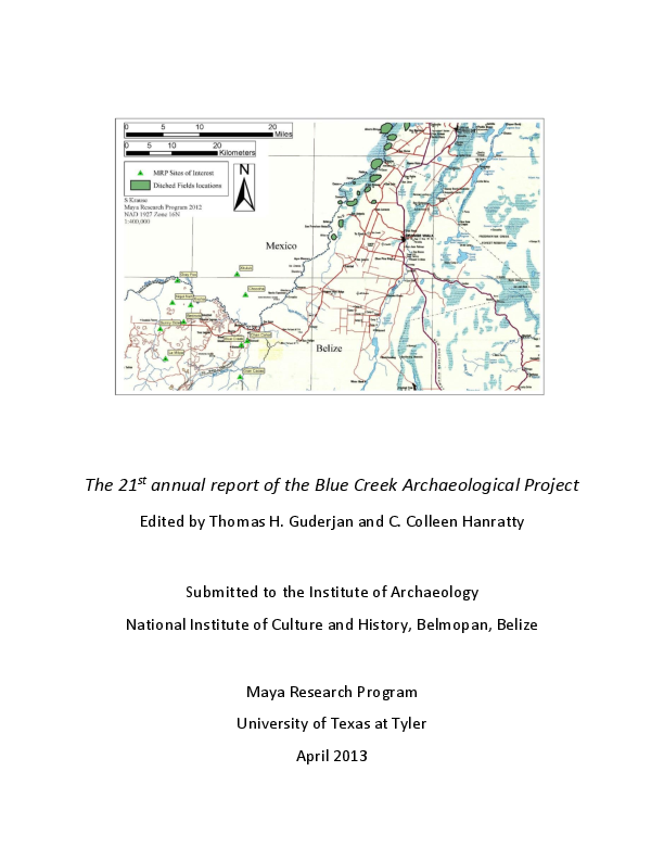 (PDF) Maya Research Program's 21st Annual Report of the Blue Creek ...