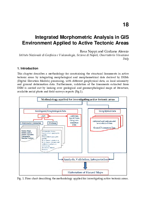 (PDF) Integrated Morphometric Analysis in GIS Environment Applied to ...