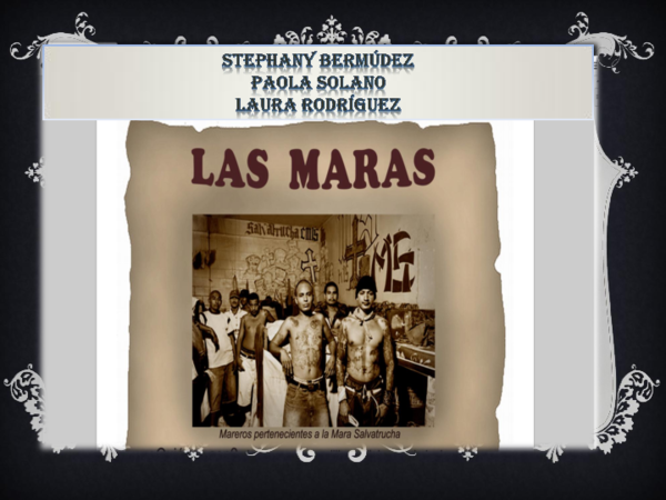 (PPT) Descripción de los Maras