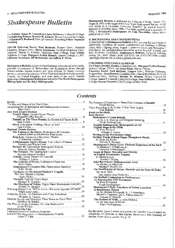 (PDF) Rev. of The Insufficiency of Virtue: Macbeth and the Natural ...