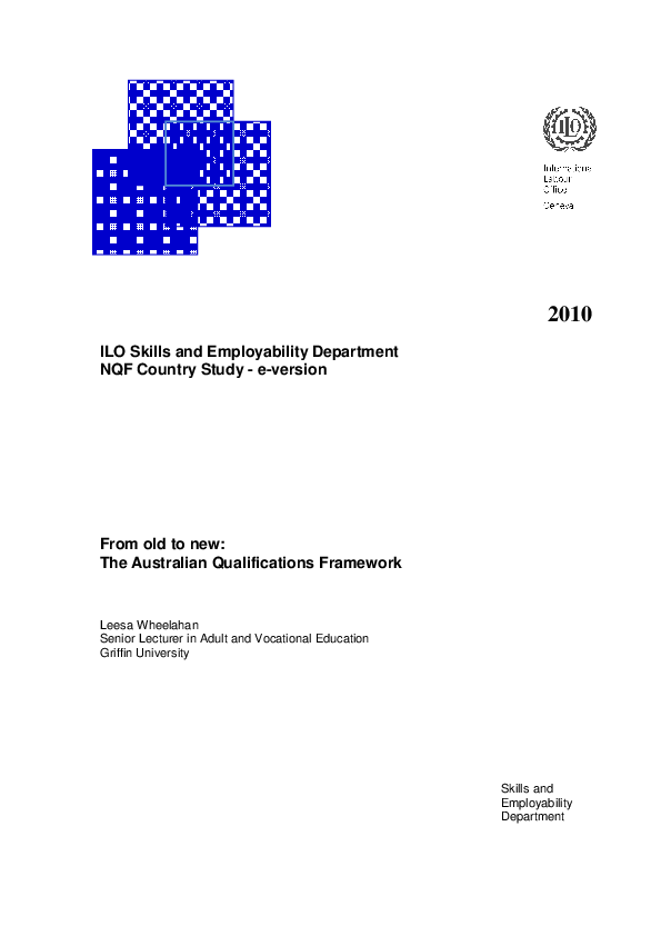 Pdf Learning From The First Qualifications Frameworks