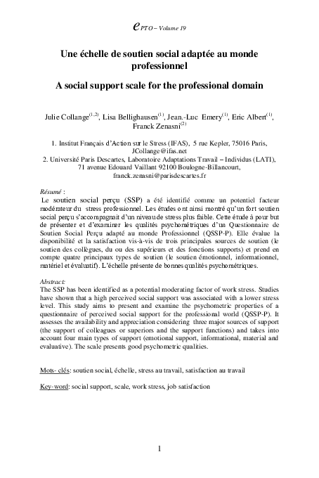 (PDF) Collange, J., Bellinghausen, L., Emery, J.-L., Albert, E ...