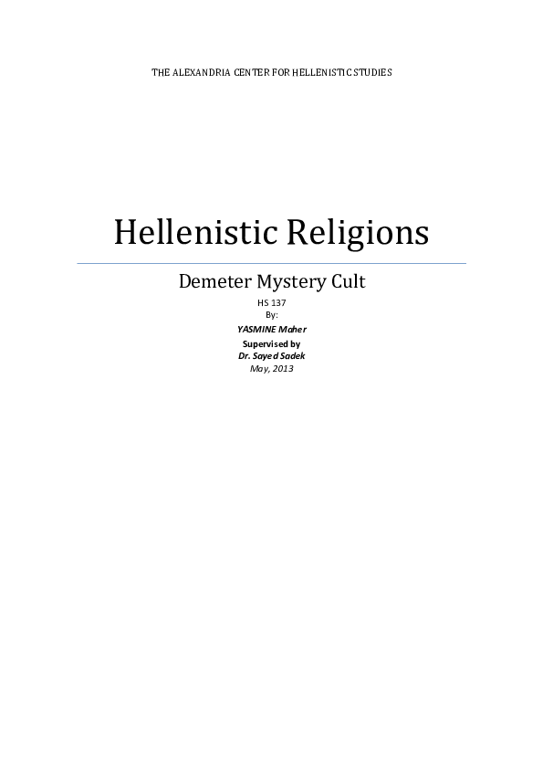 (DOC) demeter mystery cult
