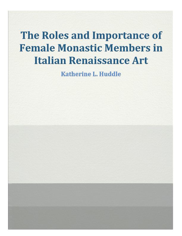 (DOC) The Roles and Importance of Female Monastic Members in Italian ...