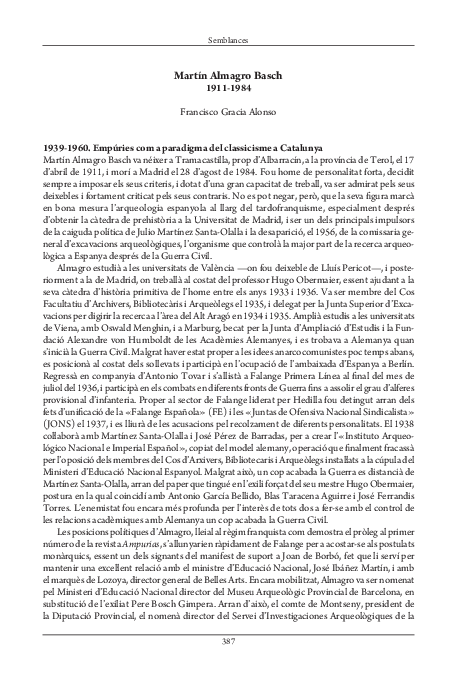 (PDF) MARTÍN ALMAGRO BASCH I EL CLASSICISME A CATALUNYA