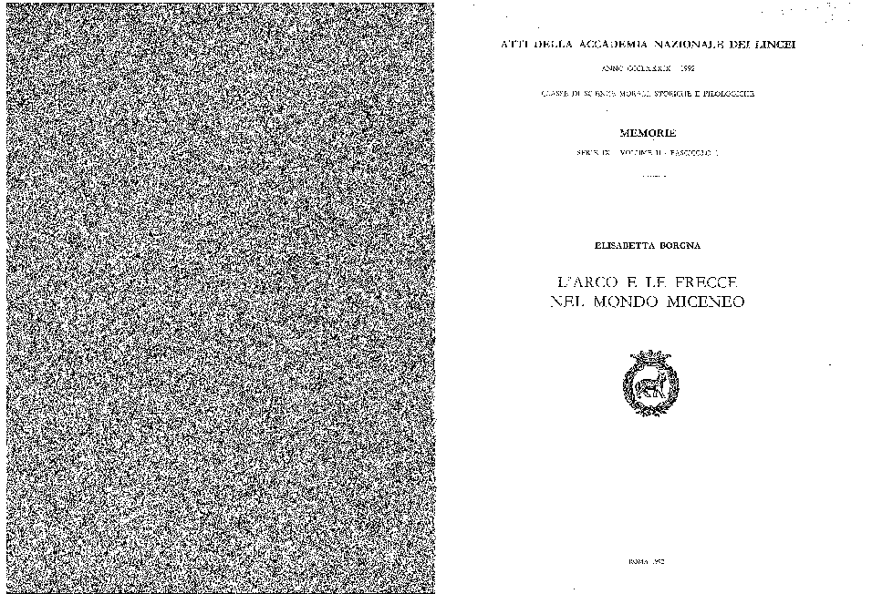 L'arco e le frecce nel mondo miceneo