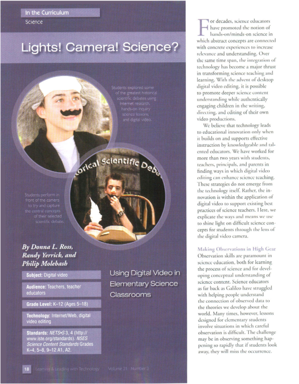 (PDF) Lights, Camera, Science!