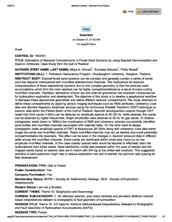 Pdf Delineation Of Reservoir Compartments In Fluvial Sand Systems By Using Spectral