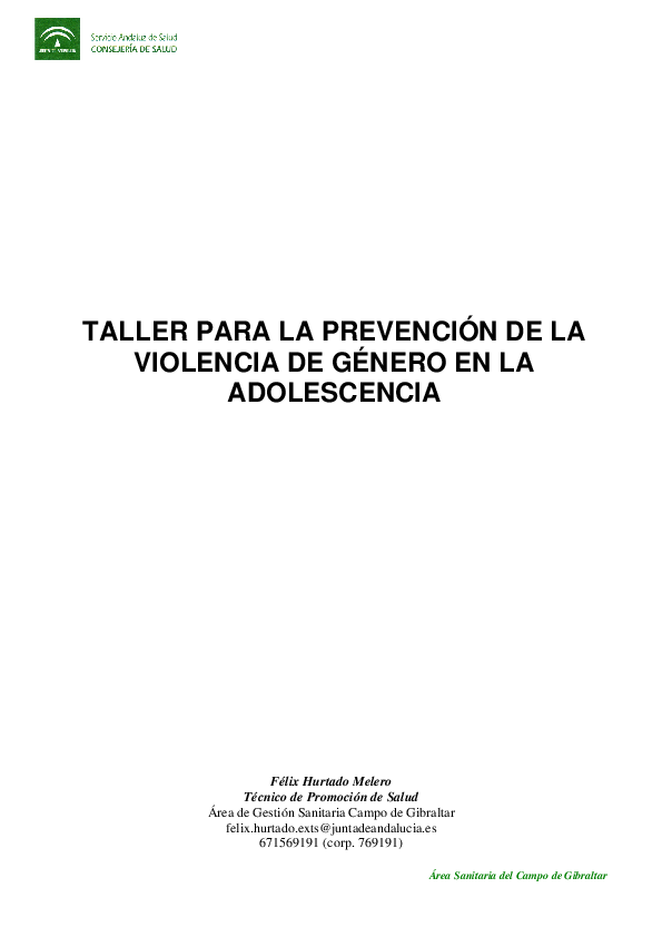 (PDF) violencia en el noviazgo