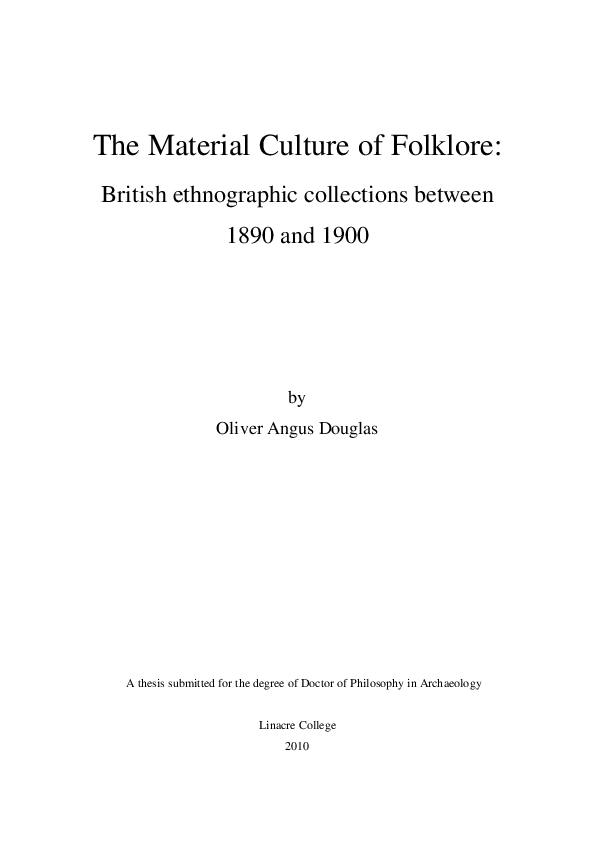 (PDF) Front Matter and Chapter 1 'Introduction' [The Material Culture ...