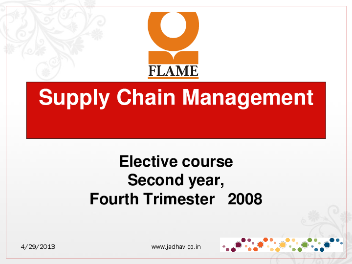 (PDF) 3. SCM - ALIGNING SCM TO BUSINESS STRATEGY