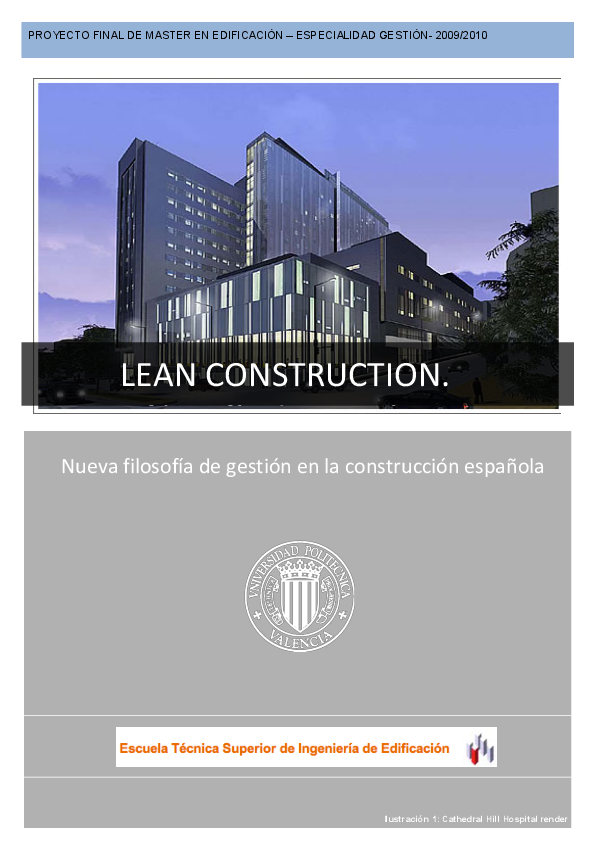 (PDF) Lean construction: nueva filosofia de gestión en la construcción ...