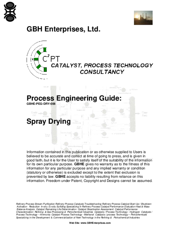 (PDF) Spray Drying