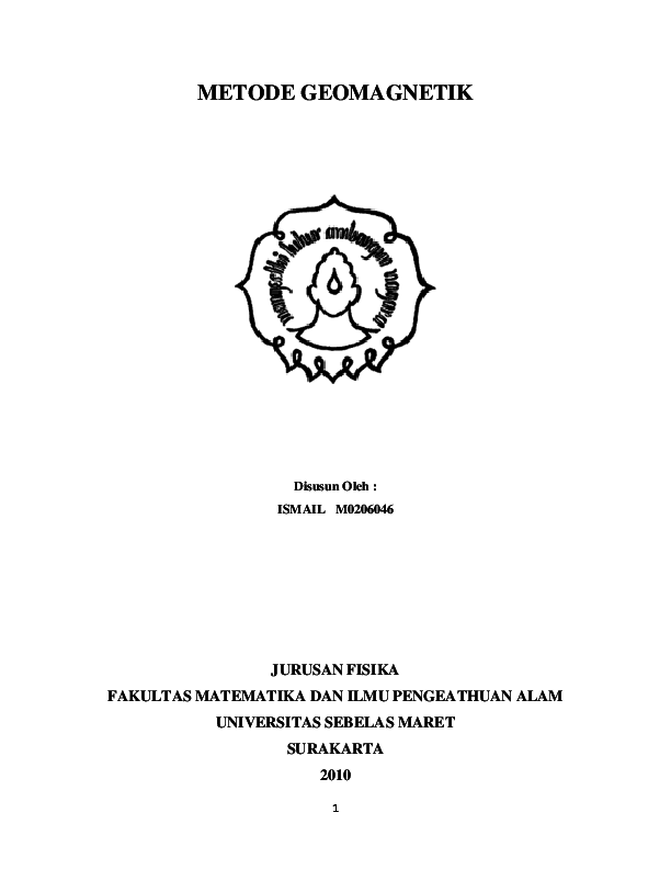 (DOC) Metode-geomagnetik