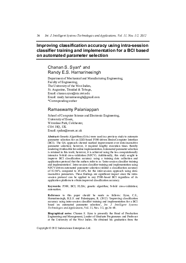 (PDF) Improving classification accuracy using intra-sessionclassifier training and ...