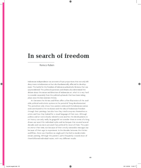(PDF) ‘In search of freedom’ in: Meta Knol, Remco Raben and Kitty ...