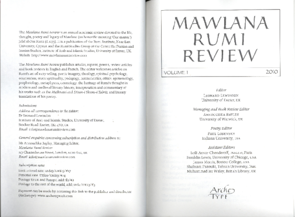 (PDF) "Mawlana Jalal al-Din Rumi of R.A.Nicholson"--Part 2