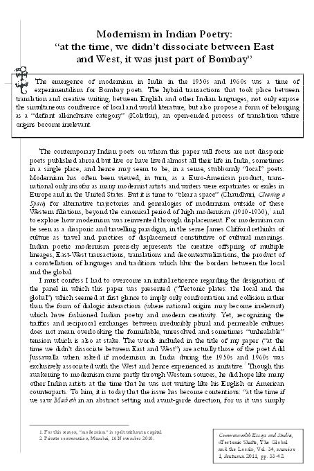 Modernism In British Literature