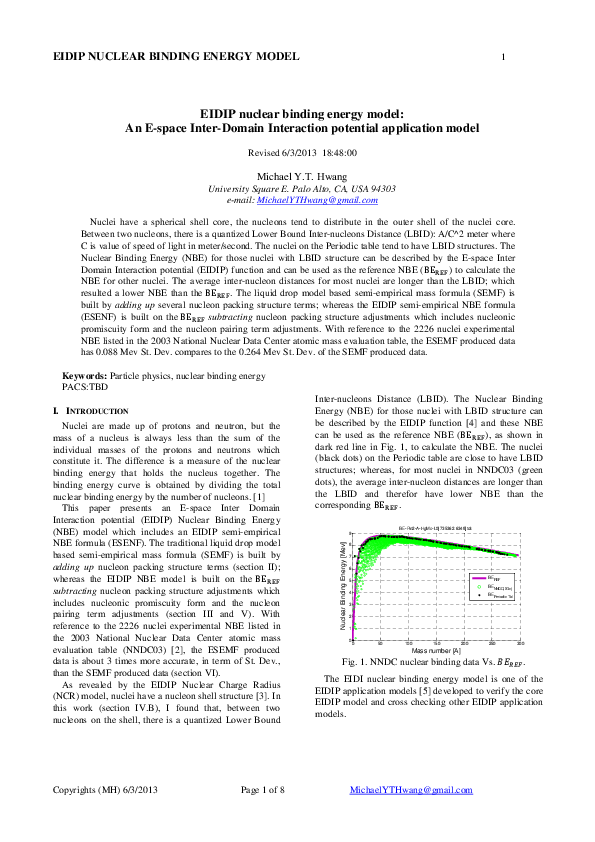 EIDIP nuclear binding energy model
